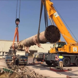Lifting of 100 ton Pliling pipe with LTM 1250 & LTM 1200 - Safest Lift ...